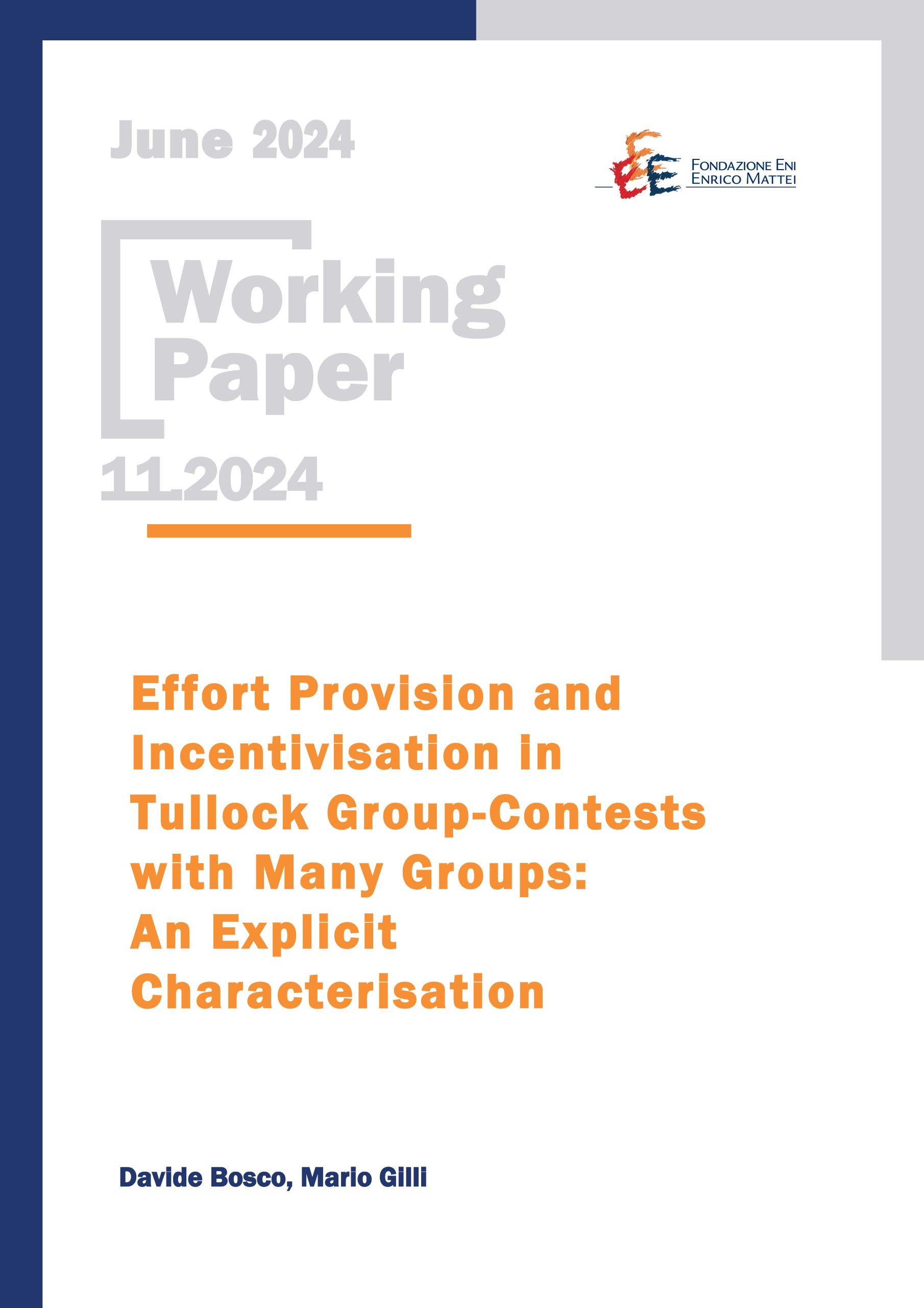 Effort Provision and Incentivisation in Tullock Group-Contests