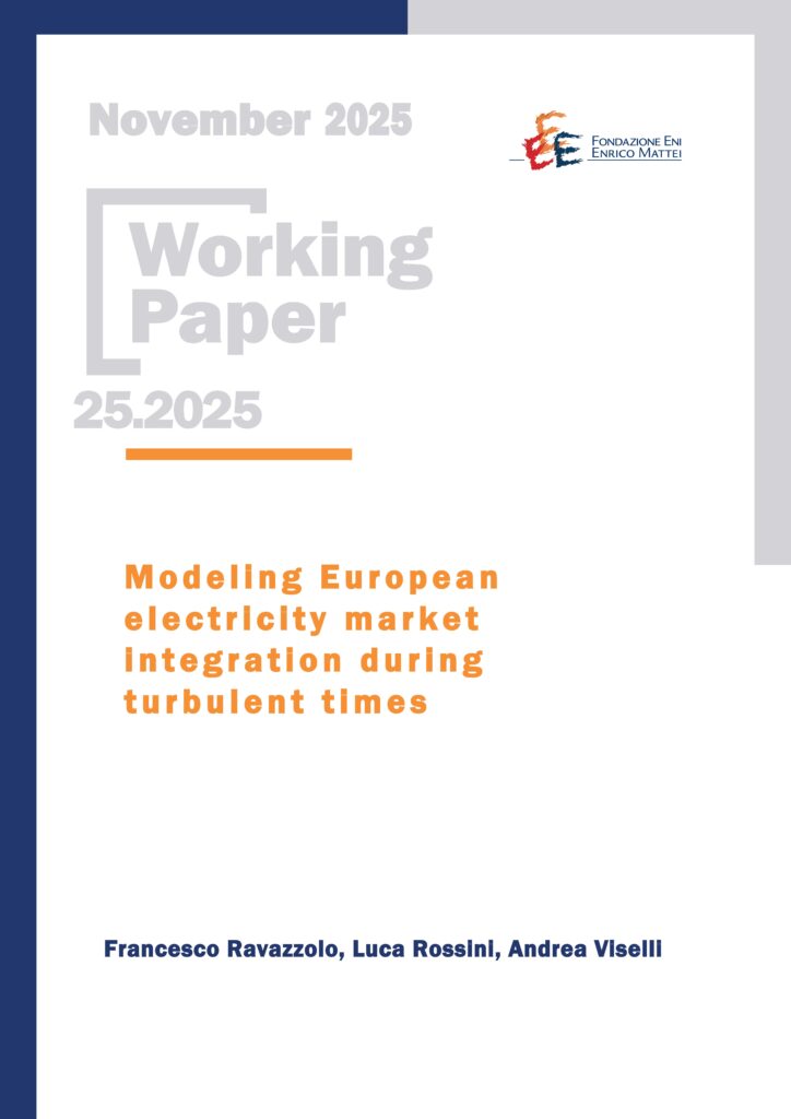 Modeling European electricity market integration during turbulent times ...