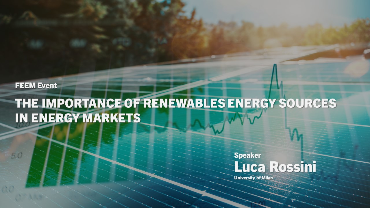 The importance of renewables energy sources in energy markets ...
